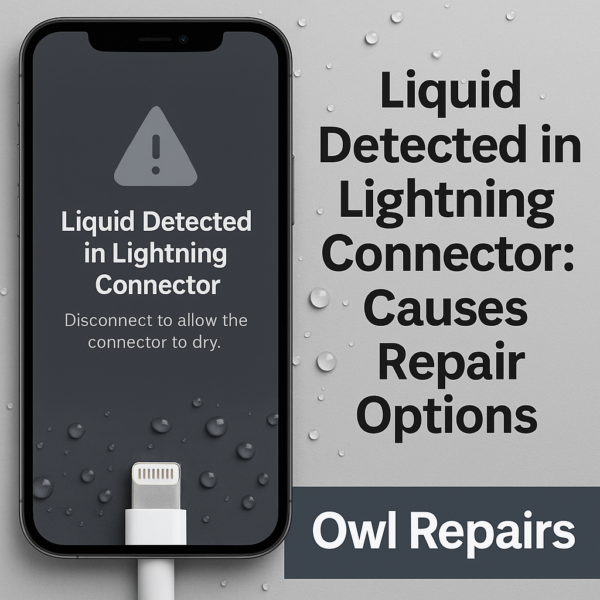 Liquid Detected in Lightning Connector: Causes & Repair Options | Owl ...